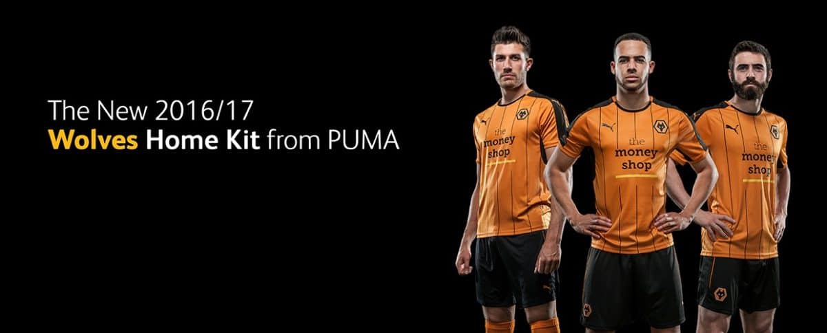 Wolves Unveil Their 2016/17 Home Kit - UKSoccerShop
