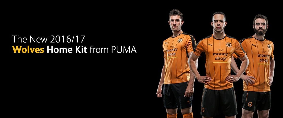 Wolves Unveil Their 2016/17 Home Kit - UKSoccerShop