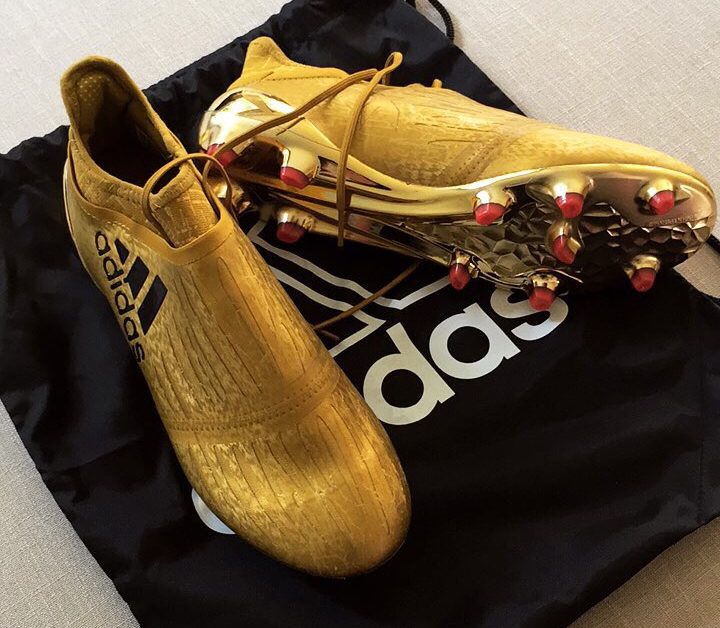 Amazing Custom Gold Adidas X PureChaos Boots! - UKSoccerShop