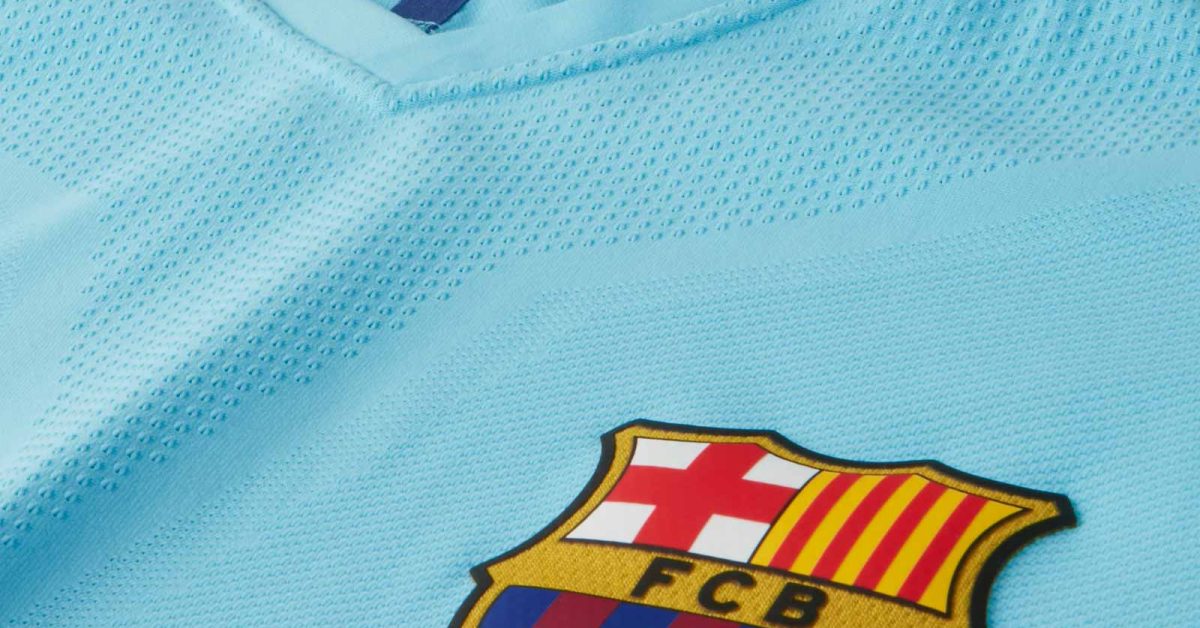 Sky Blue Thinking For Barcelona 2017-18 Away Kit - UKSoccerShop