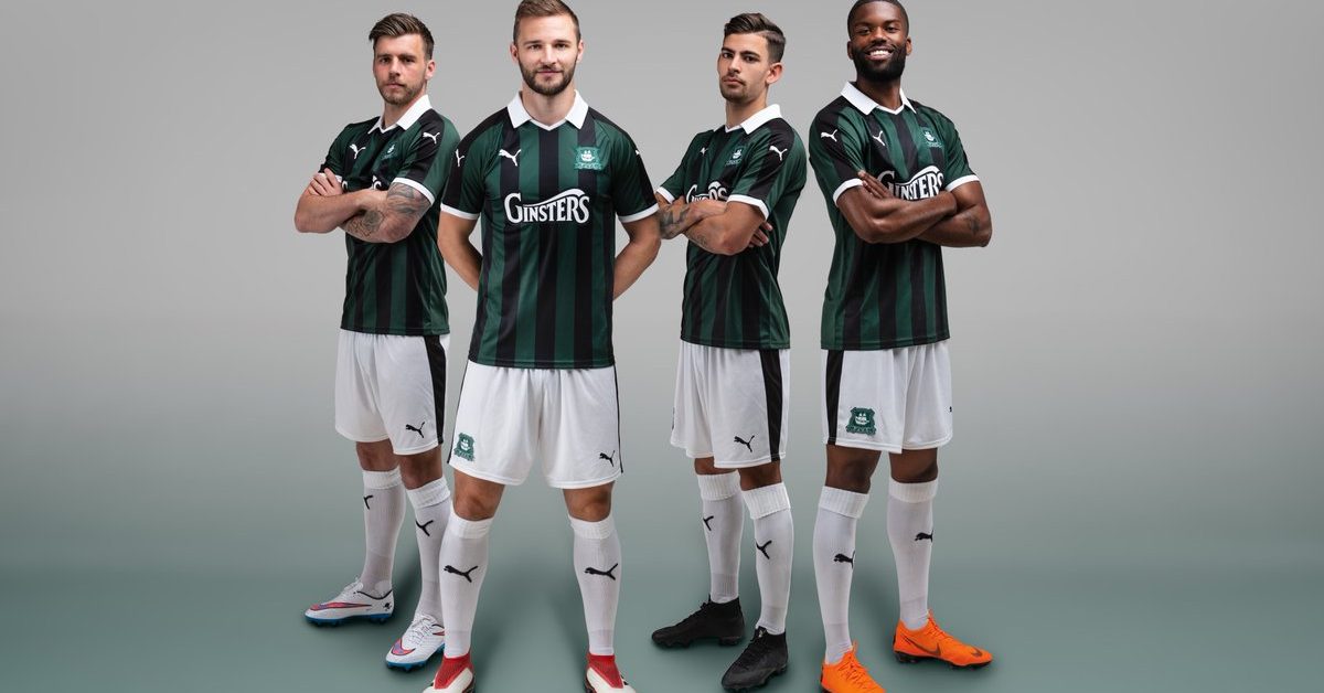 Plymouth Argyle's 2018/19 Home Kit - UKSoccerShop